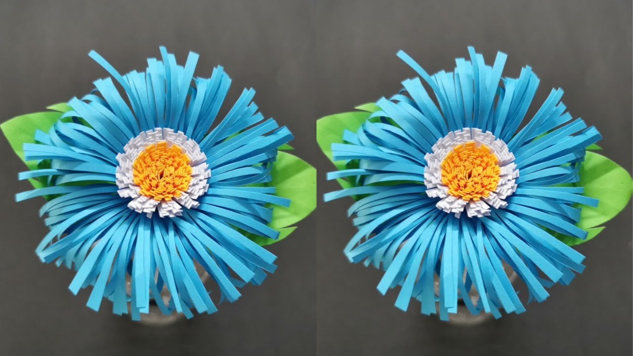 Easy & Beautiful paper flowers | paper craft | Akkiz craft - YouTube