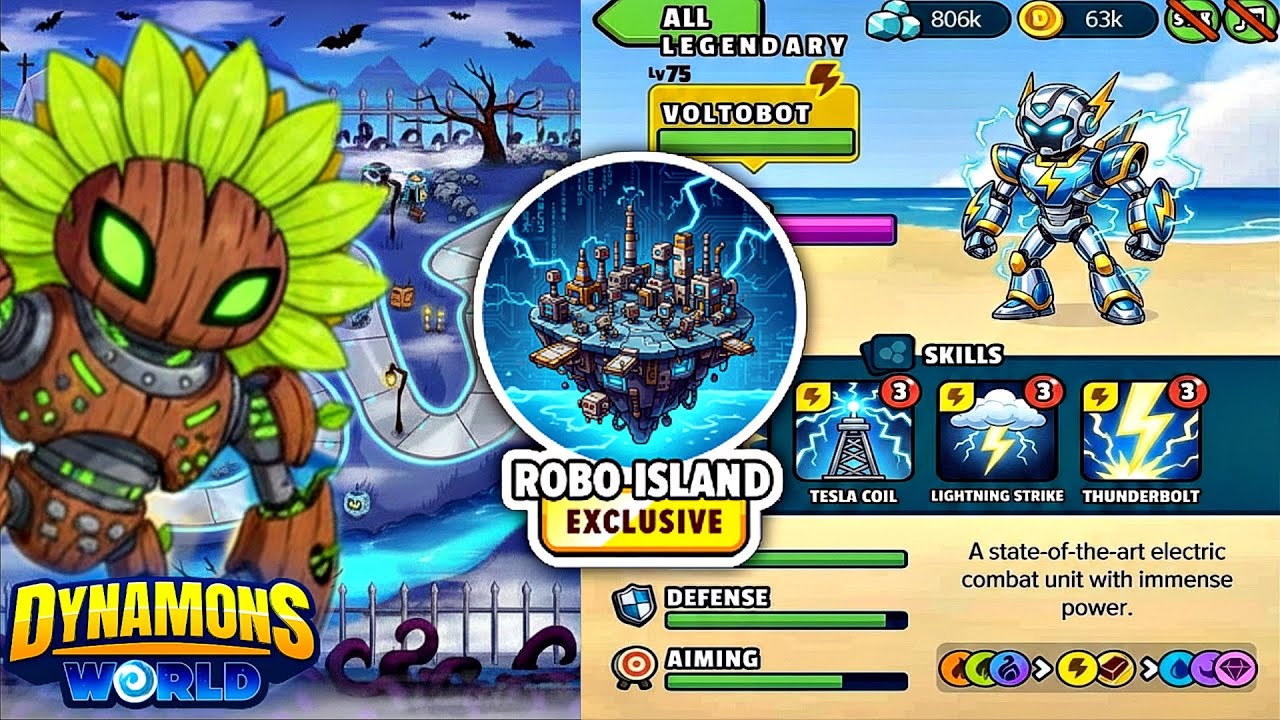 Dynamons World Fanmade Map: ROBO ISLAND | Full Reveal🔥💀 || - YouTube