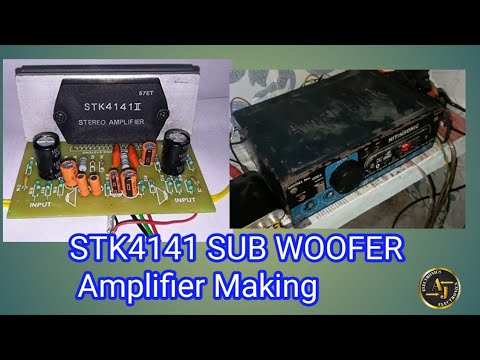 How To Make STK 4141 Sub Woofer Amplifier ||| AJ Electronics - YouTube