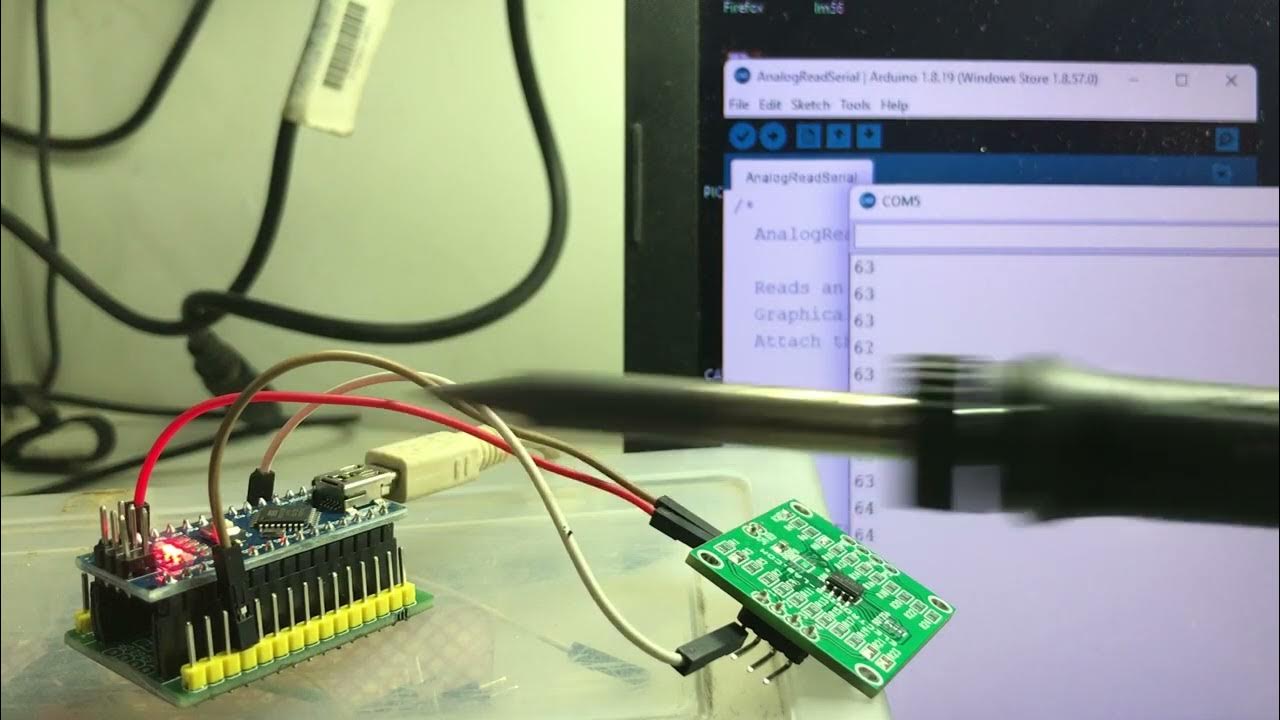 Lm35 Temperature Sensor Analog Output Reading On Arduino Serial Monitor 