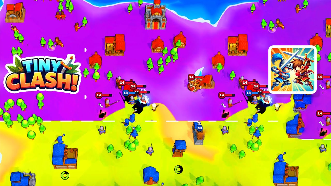 Tiny Clash ⚔🏹🗡 Gameplay (Android, iOS) #games @Play_with_pixel - YouTube