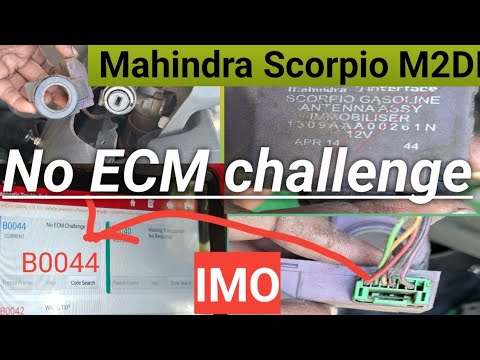 No ecm challenge B0044,यह गाड़ी लॉक हो गई#mahindra #scorpio #B0044 #imo ...