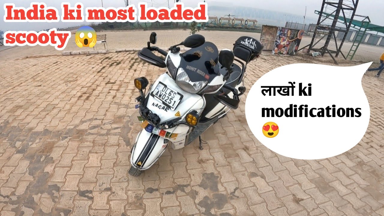 India ki most loaded modified scooty 😱🔥 activa 4g best modified scooty ...