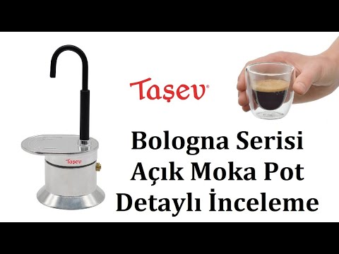 Taşev Moka Pot Detaylı İnceleme (Bologna Serisi Açık Model) Evde Espresso Yapımı!!!