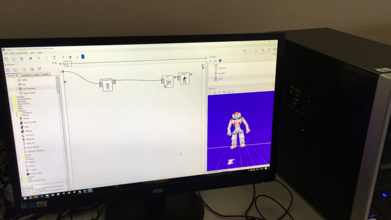 Prima esperienza di programmazione LeoNao NAO Challenge 2017 - YouTube