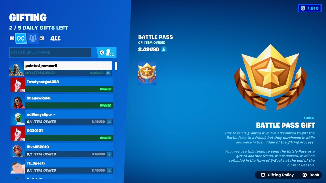 HOW TO GIFT CHAPTER 5 SEASON 4 BATTLE PASS IN FORTNITE! - YouTube