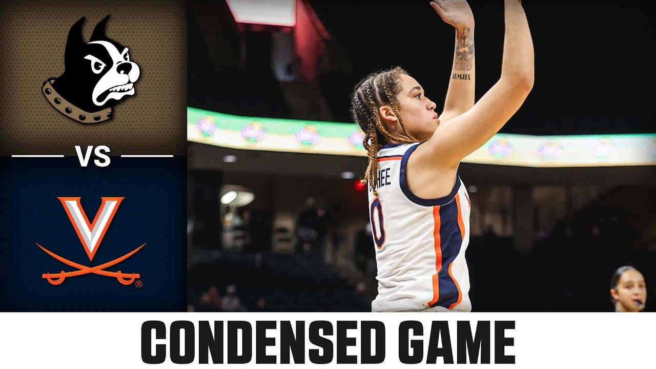 Wofford vs. Virginia Condensed Game | 2023-24 ACC Women’s Basketball ...
