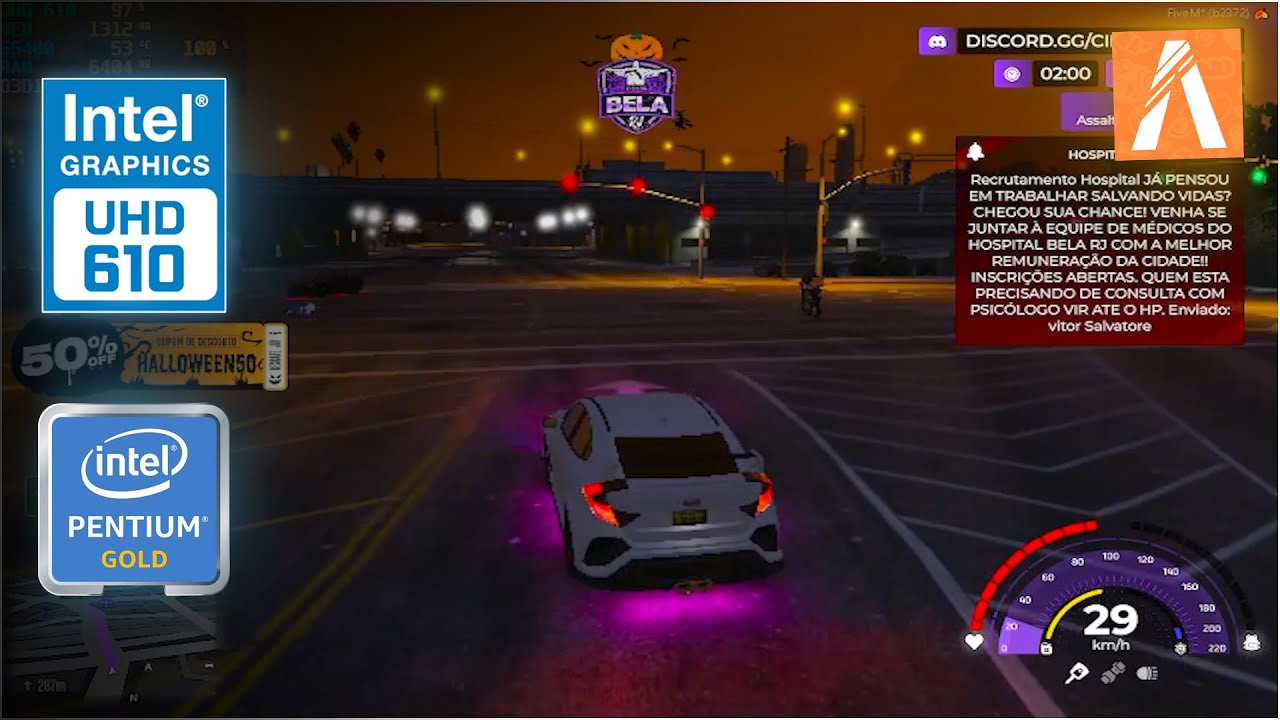 GTA RP - Pentium G6400 | Intel UHD 610 | 8GB RAM - YouTube