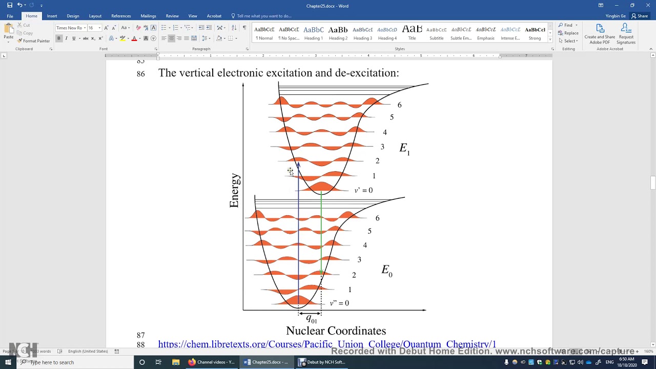 25 4 Vertical Electronic Transitions - YouTube