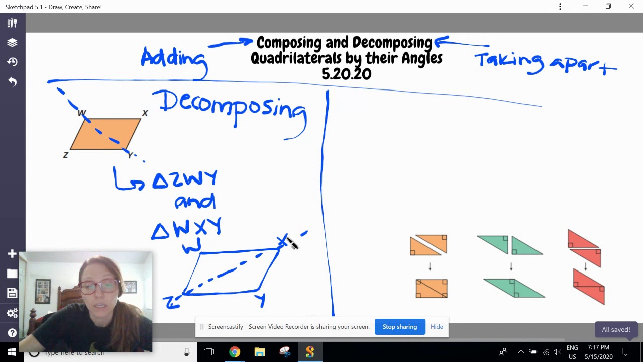 Composing and Decomposing Quadrilaterals - YouTube