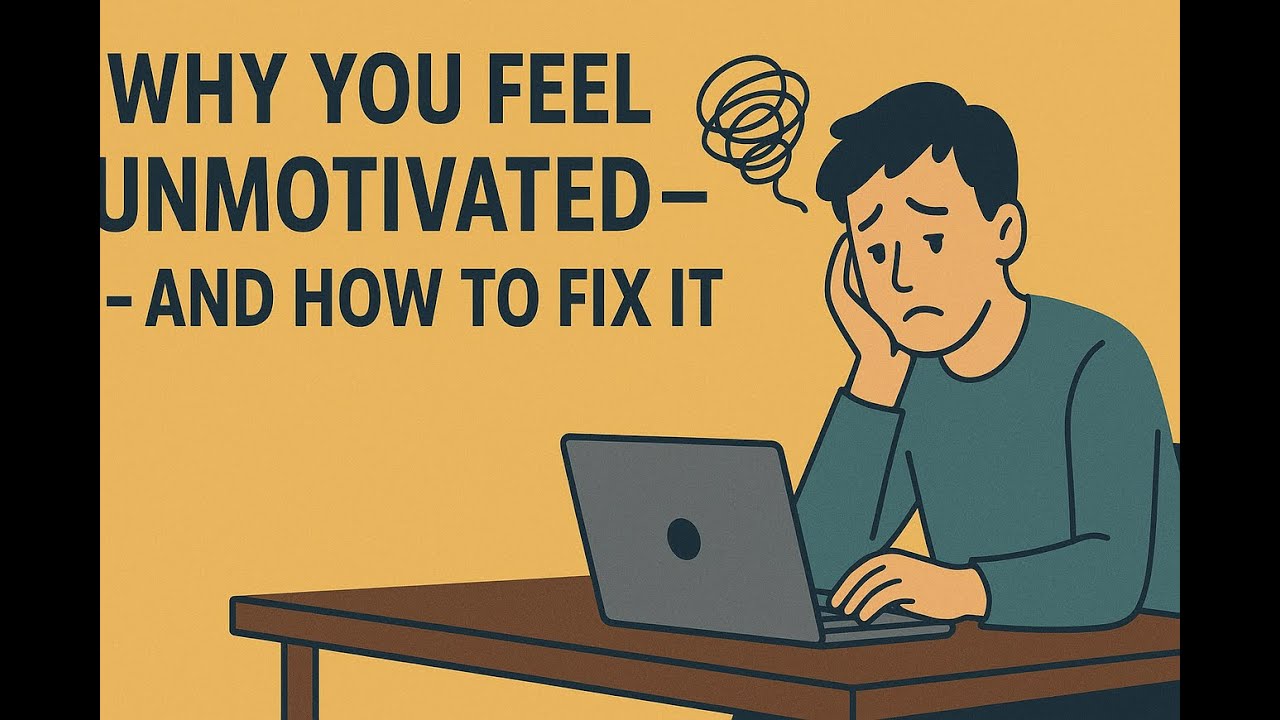 Why You Feel Unmotivated – And How to Fix It - YouTube
