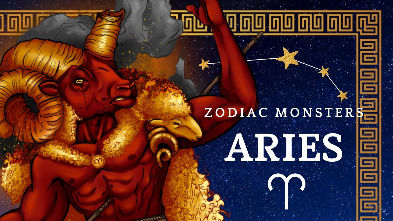 Drawing the most FIERY Zodiac Sign | ARIES Zodiac Monsters - YouTube