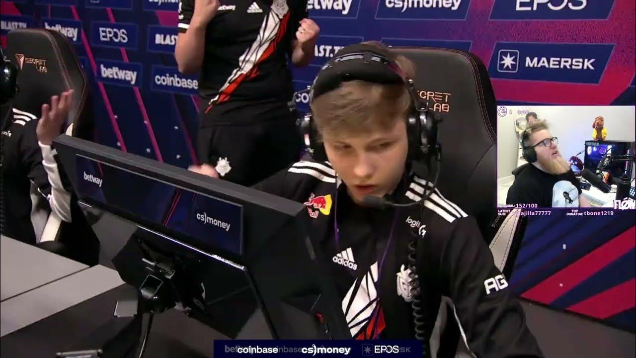 fl0m Reacts To M0NESY 1v4 Clutch #csgo #fl0m #monesy #g2 #faze #aleksib #blastpremier #niko # ...