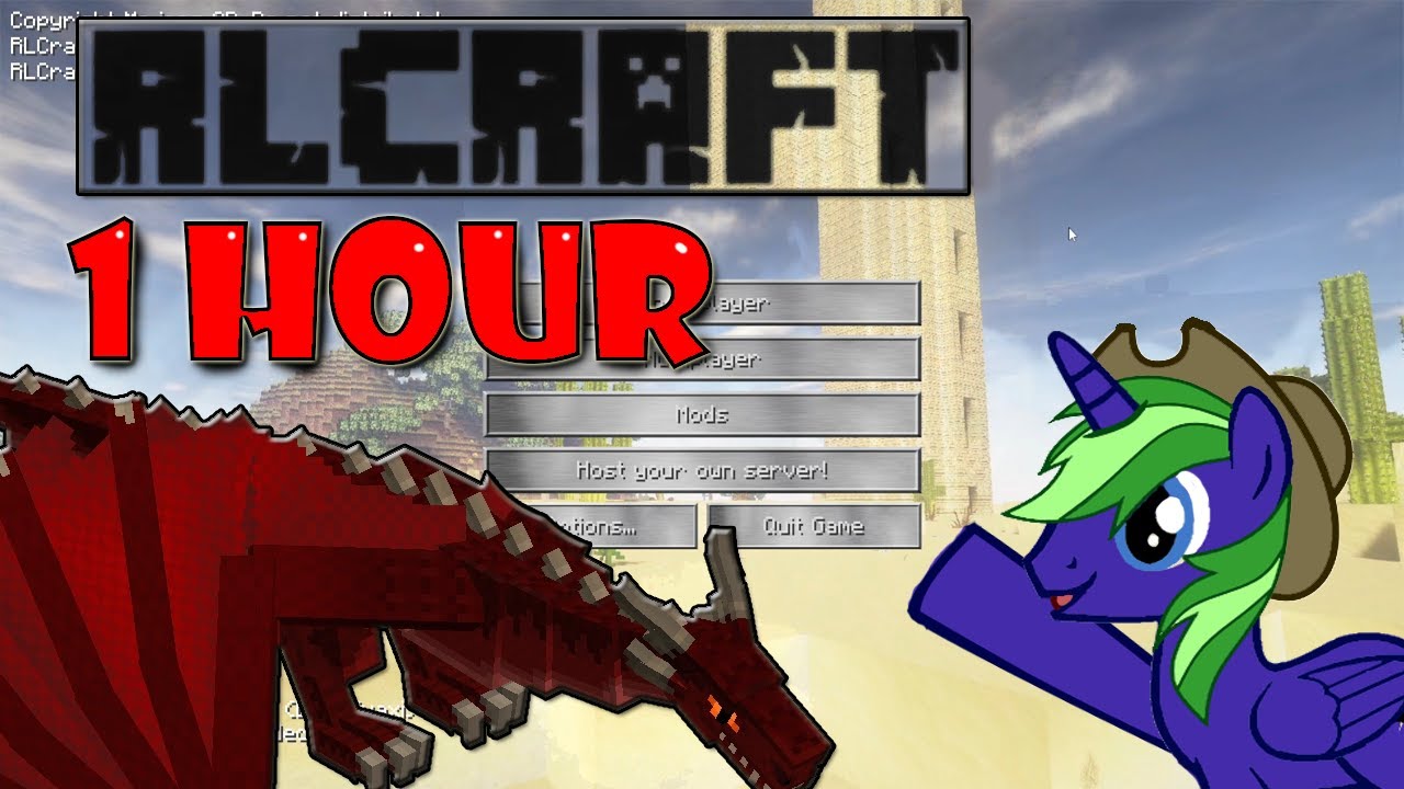 1 Hour TRY TO SURVIVE in Minecrafts HARDEST MOD - YouTube