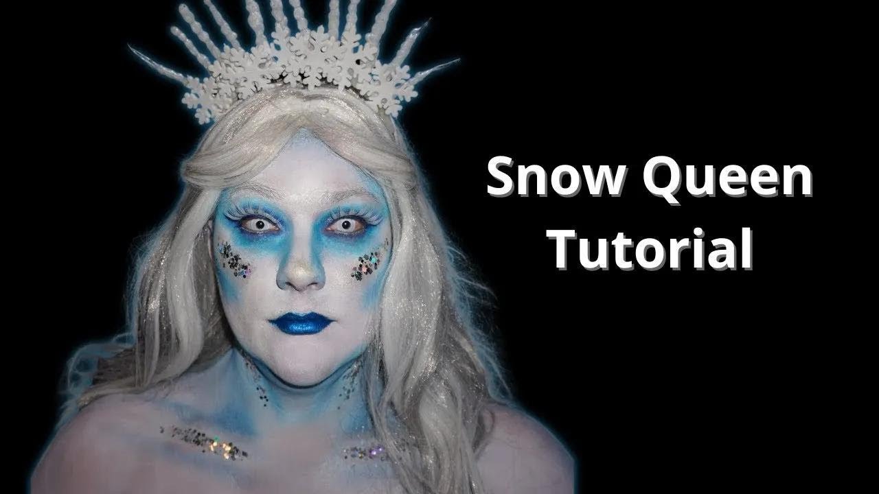 Snow Queen Face Paint Tutorial | Homemade Ice Crown | Winter 2022 - YouTube