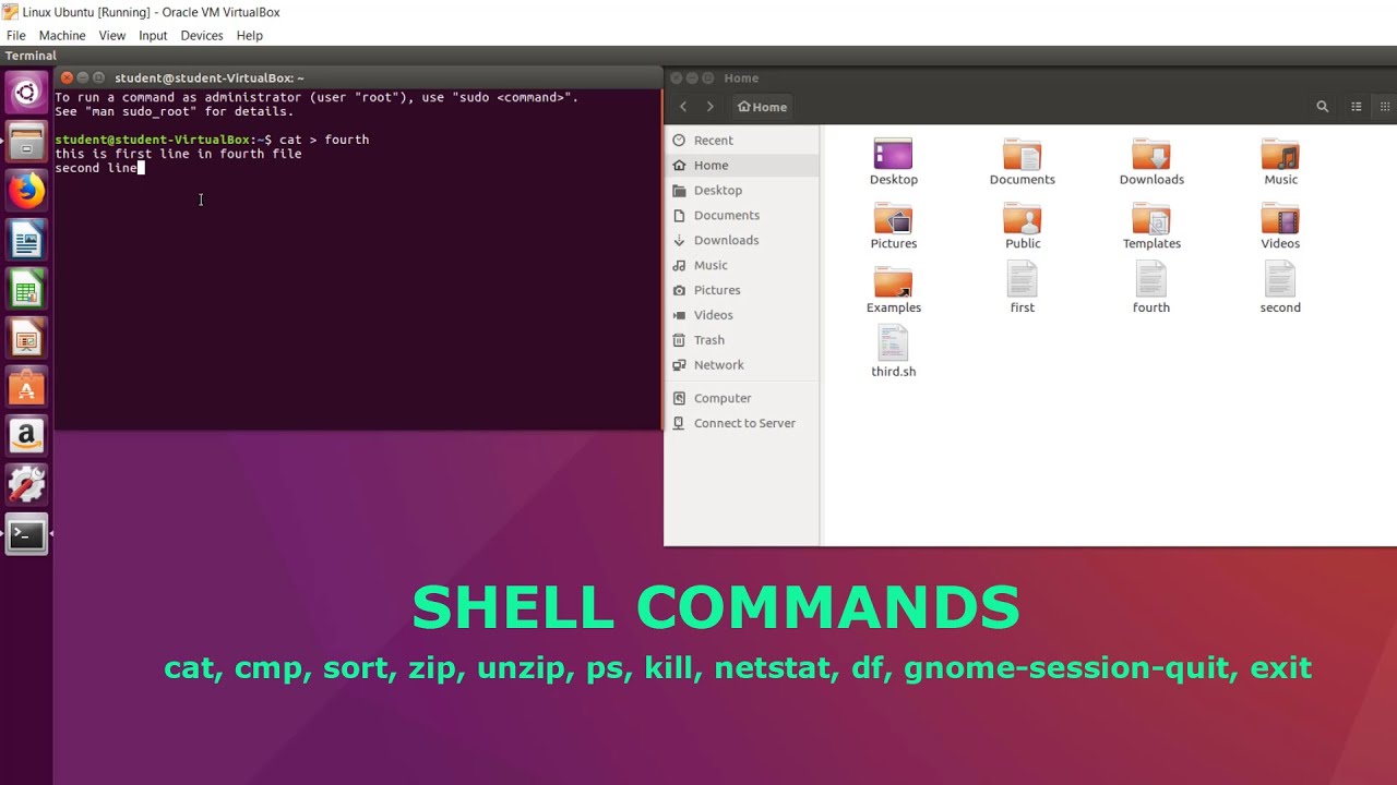 Class 12th | Unit - 1 | e-Class 1.11 | Topic - Shell Commands Part - 3 ...