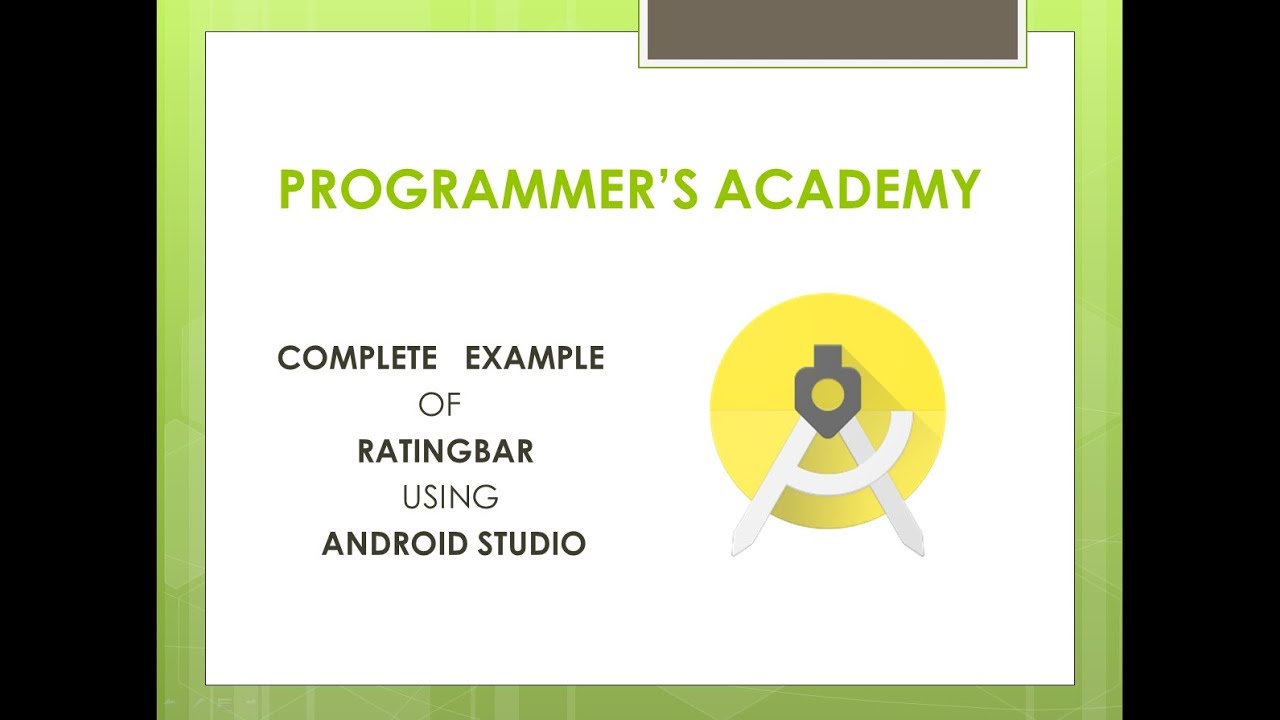 Android RatingBar Example - YouTube