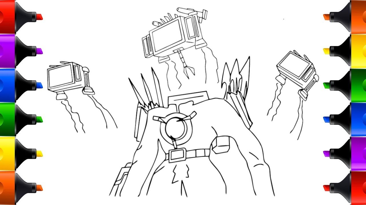 How To Coloring New Upgraded Titan TV Man-Skibidi Toilet 67 (part 3 ...