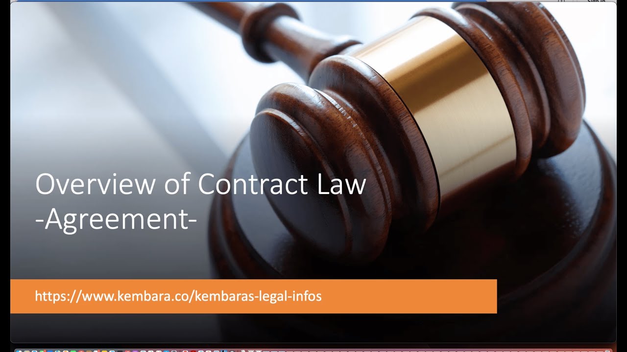 Overview of Contract law - Agreement - YouTube