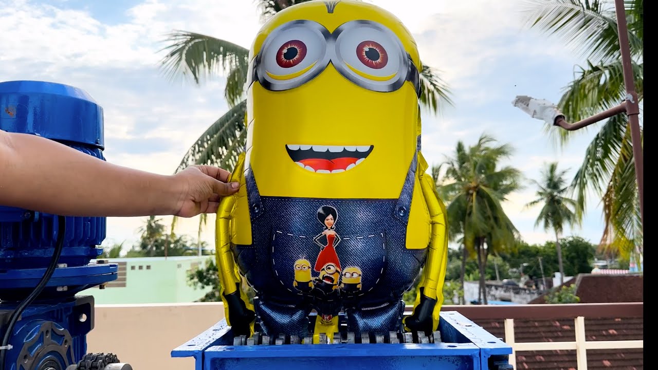 Giant Minion Balloons vs Fast Shredding! Amazing Satisfying Video #3 ...