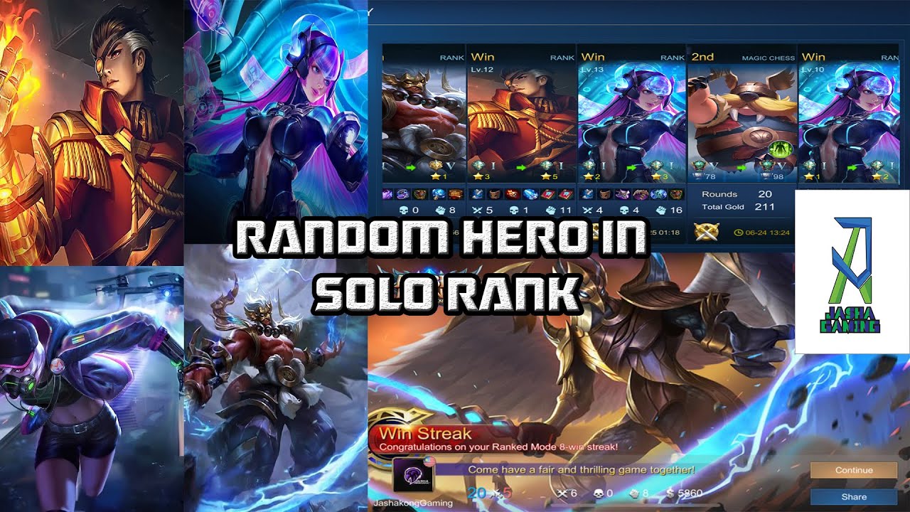PLAYING RANK WITH RANDOM HERO PICK | Mobile Legends Bang Bang - YouTube