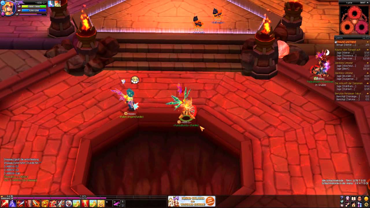 Nostale PvP Gladiator Vs Ice - YouTube