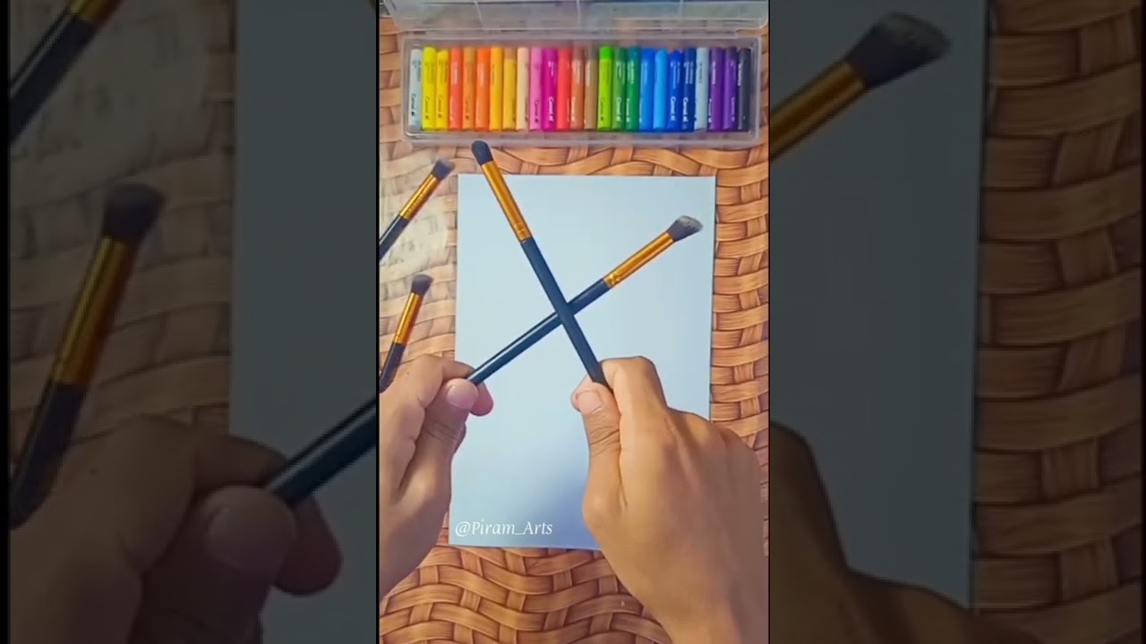 Beautiful Sunset sindry 😍 Easy drawing / #Shorts / #oilpastel # ...