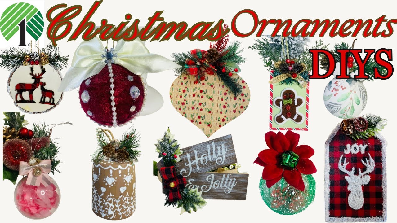 14 Festive Diy Christmas Ornaments To Deck Your Halls! Easy Dollar Tree ...