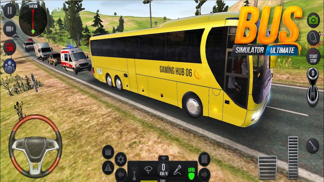 New Bus Climbing In Hills Area //#bussimulatorultimate #viralvideo ...