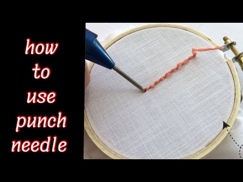 how to use punch needle tutorial video .... - YouTube