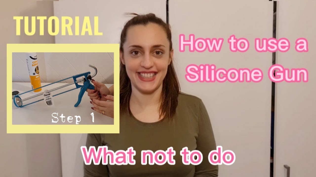 How to use a silicone gun • Unboxing chaulk gun - Step by step - Very ...