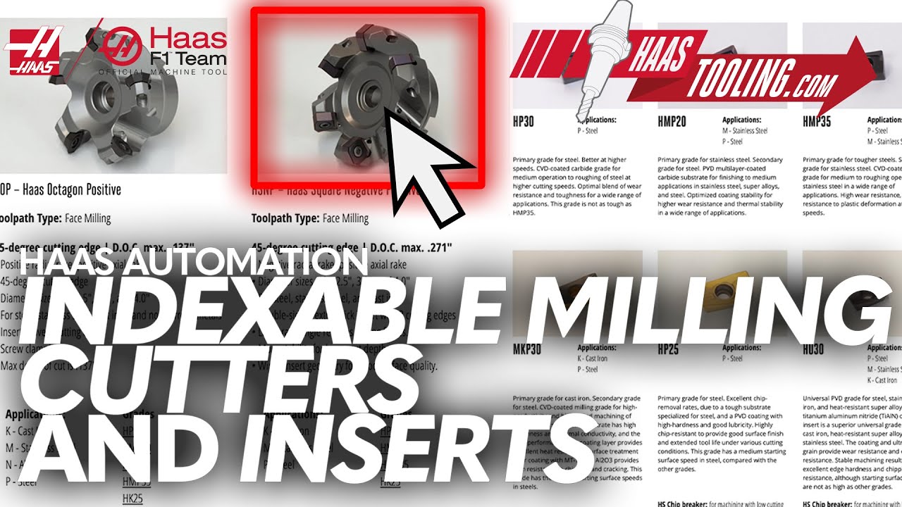 Indexable Milling Cutters and Inserts on HaasTooling.com - Haas ...