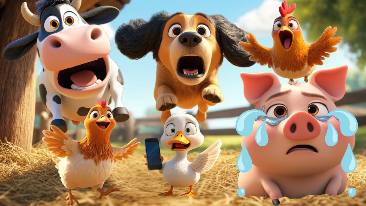 Ten Farm Animals Jumping on the Bed | SiSi Animals Song For Kids | SiSi ...