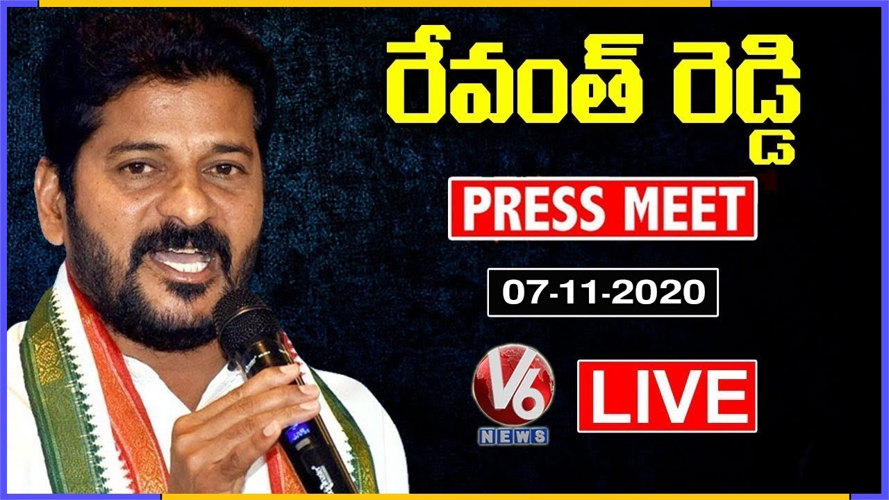 Congress MP Revanth Reddy Press Meet LIVE | V6 News - YouTube