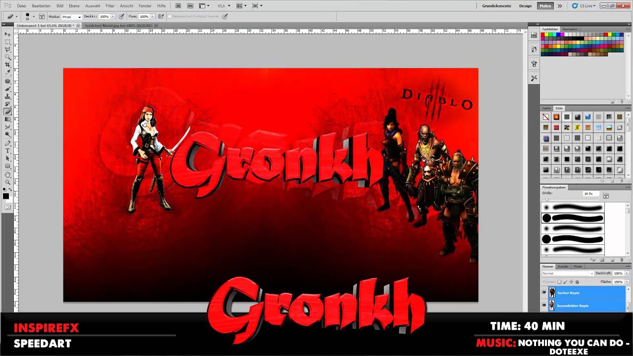 Gronkh Wallpaper - SPEEDART - YouTube