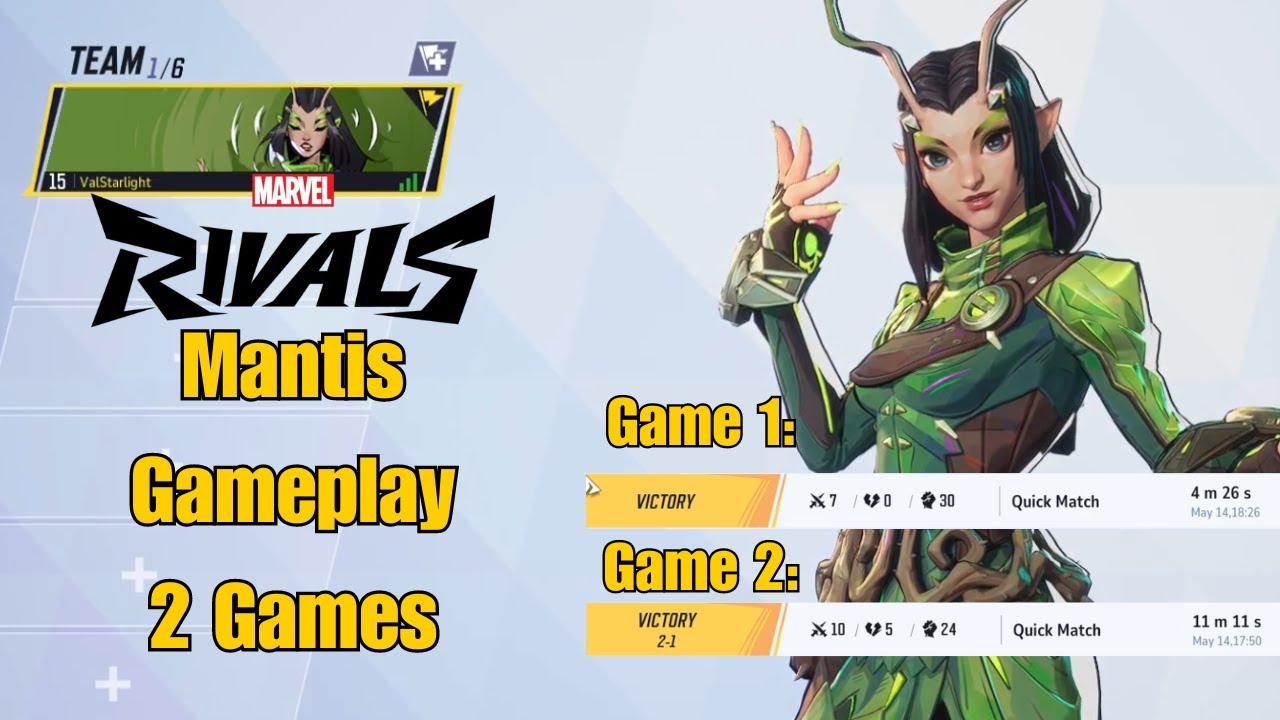 Mantis Gameplay | Marvel Rivals | Closed Alpha Test - YouTube