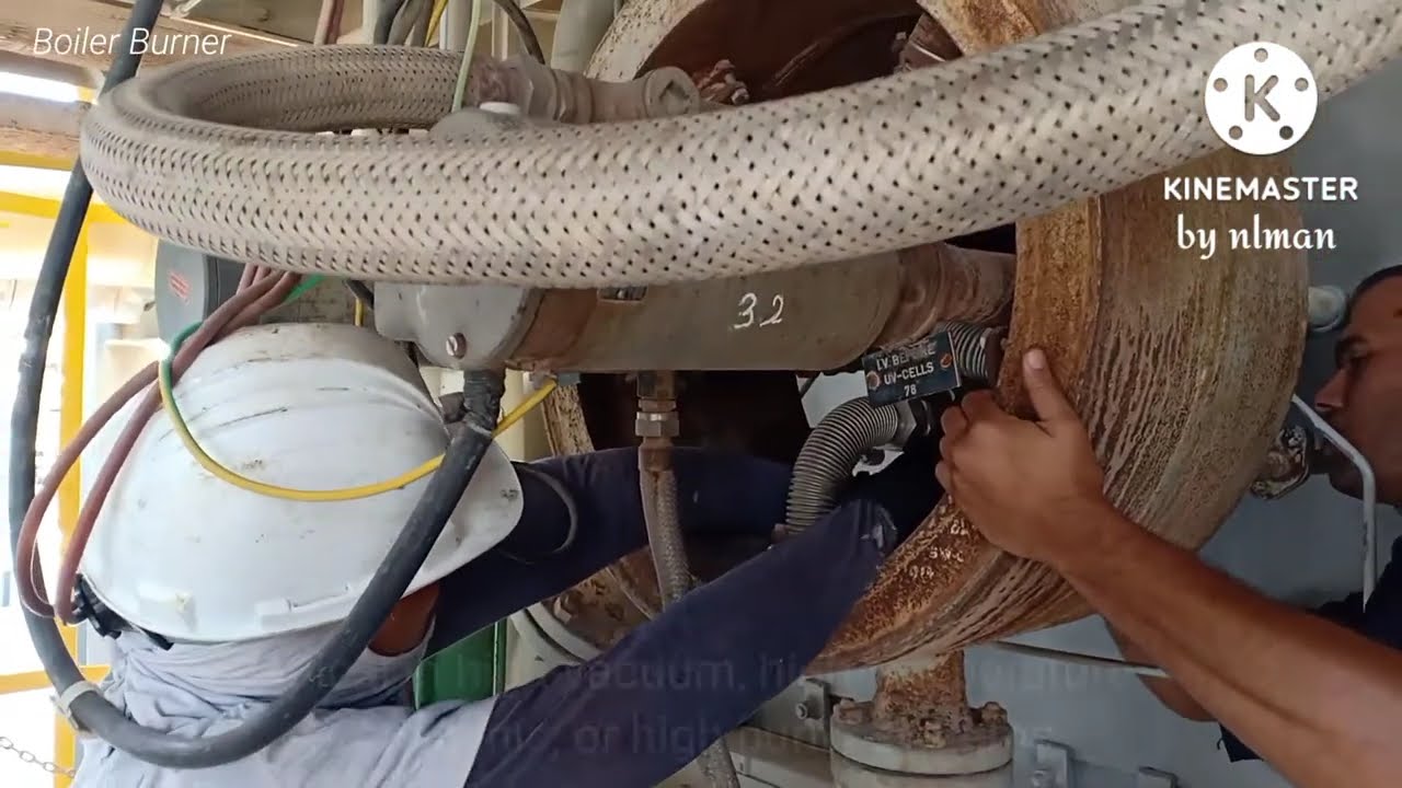 Boiler Burner Maintenance - Replacing Metal Bellows - YouTube