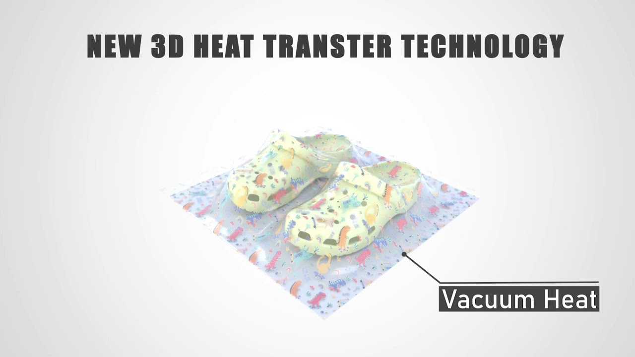 3D Film Vacuum Heat Transfer for EVA Products - YouTube