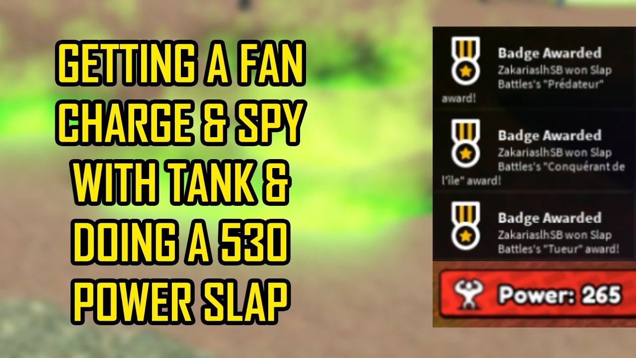 Doing a 530 Power Slap and Getting a Fan Charge and Spy glove with Tank ...