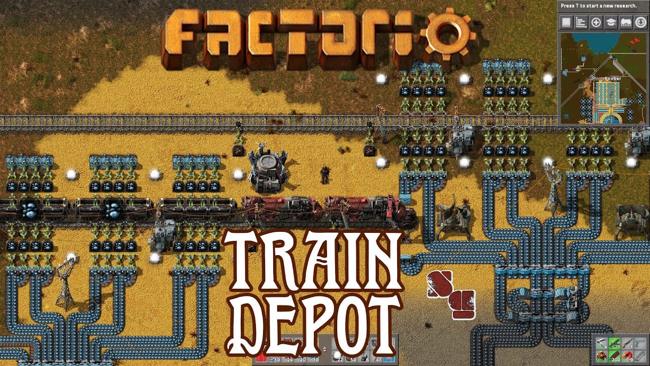 FACTORIO 0.15 | The Train Depot - Episode 31 - YouTube