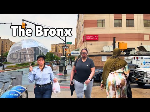 [4K] Mount Eden to Jerome Ave Bronx Walk ☂️🇺🇸 NYC Street Life | New York City Virtual Tour June 2026
