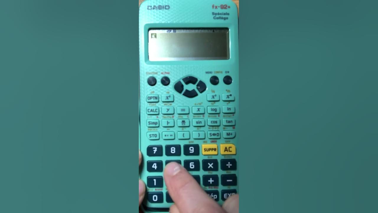 Touches "carré" et "racine carrée" de la calculatrice CASIO Collège ...