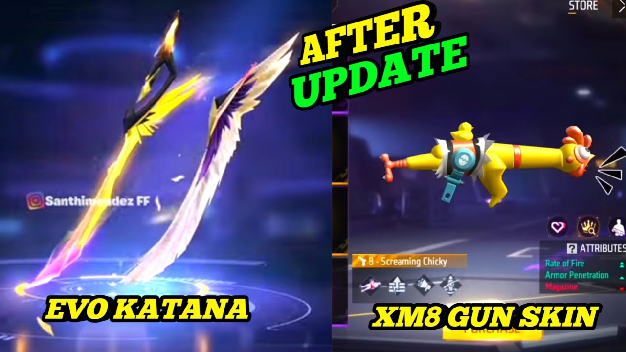 OB44 Update Evo Katana And Evo XM8 Full Review 🤯|| Free Fire New Event ...