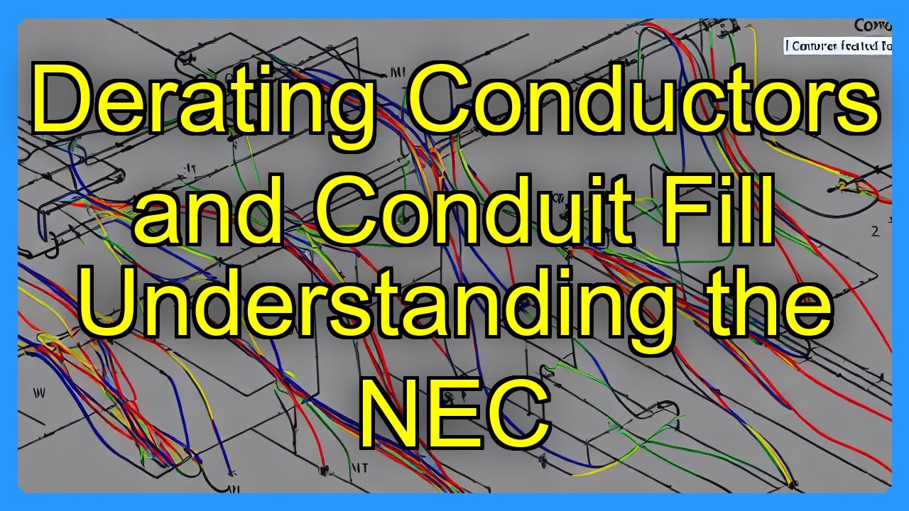 Derating Conductors and Conduit Fill Understanding the NEC - YouTube