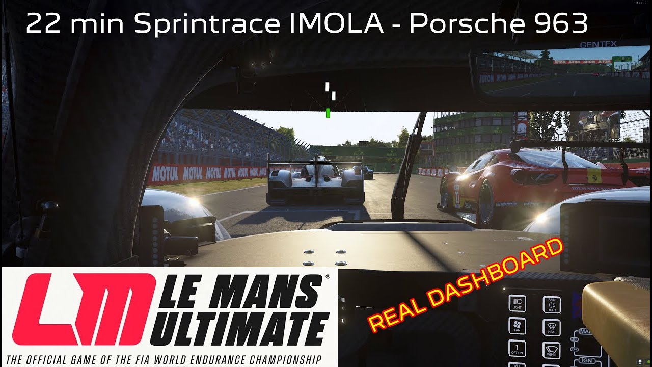 LMU Le Mans Ultimate quickrace. AI-Race-Action - Porsche 963 Real ...