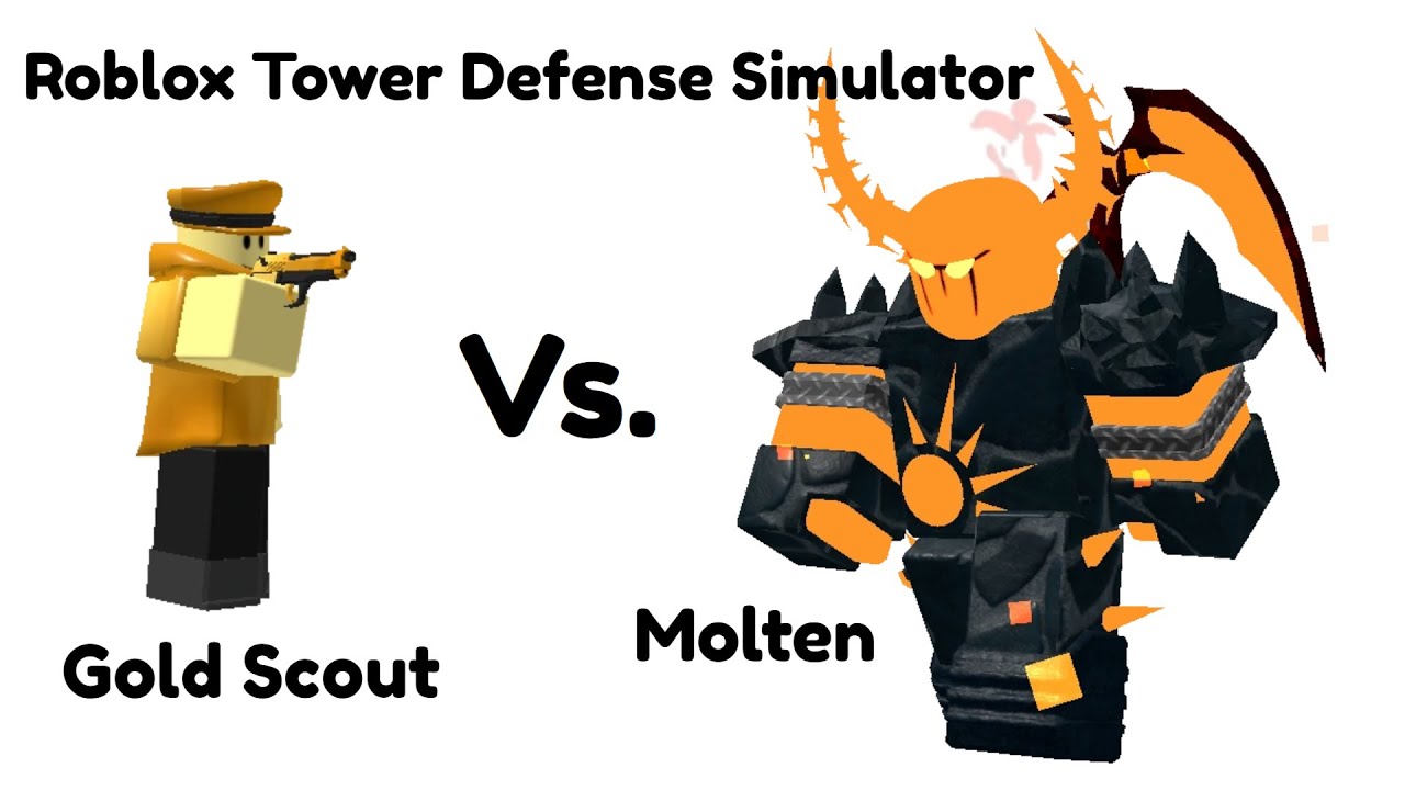 Roblox TDS | Gold Scouts Vs. Molten - Solo - YouTube