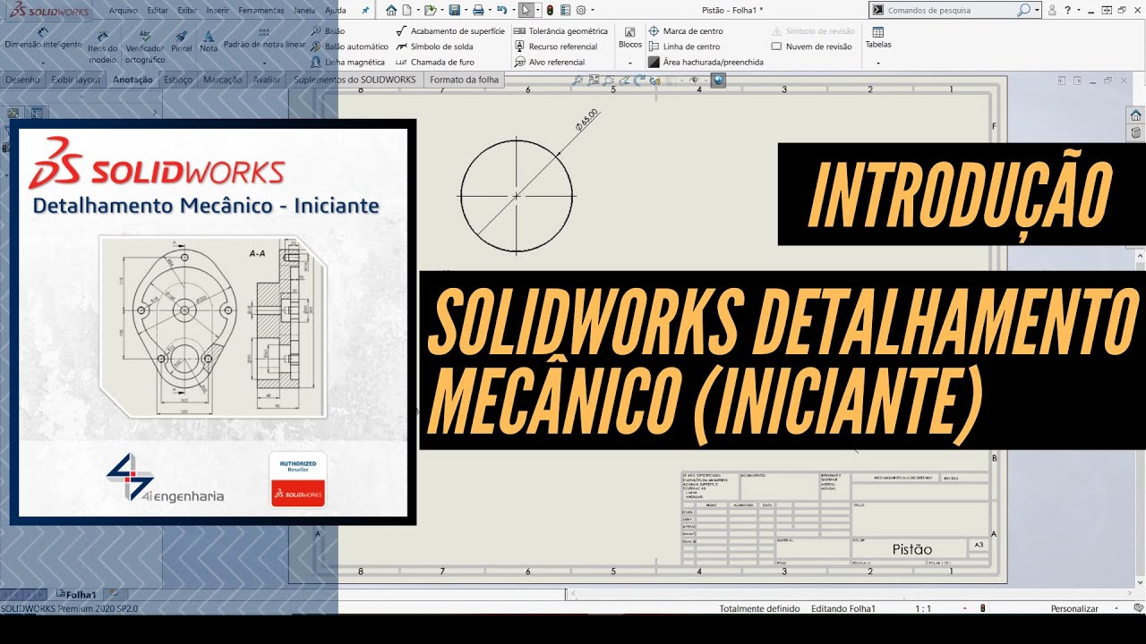 Apresentação Curso EAD SOLIDWORKS Detalhamento Mecânico (Iniciante ...