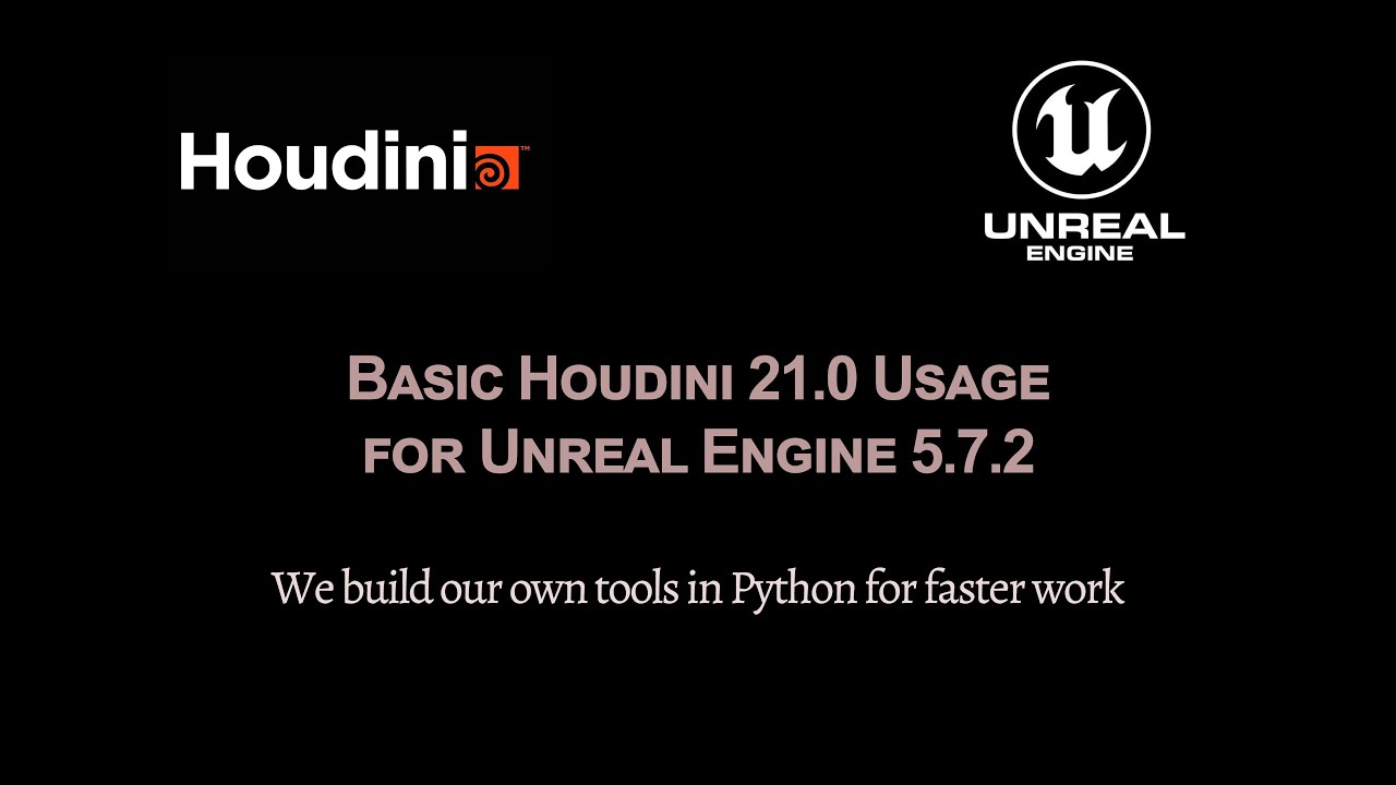 Basic Houdini 21.0 Usage for Unreal Engine 5.7.2 - YouTube
