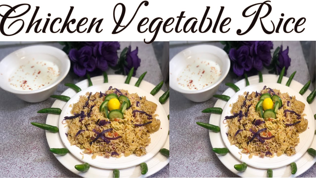 Chicken Vegetable Rice Recipe By Spice With Bano - YouTube