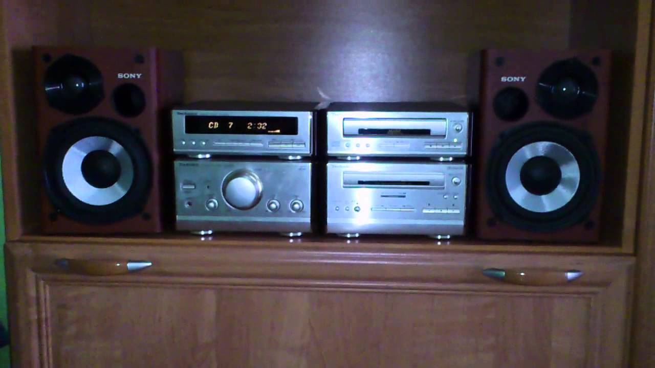 Mini wieża technics se-hd50 i kolumienki sony :-) - YouTube